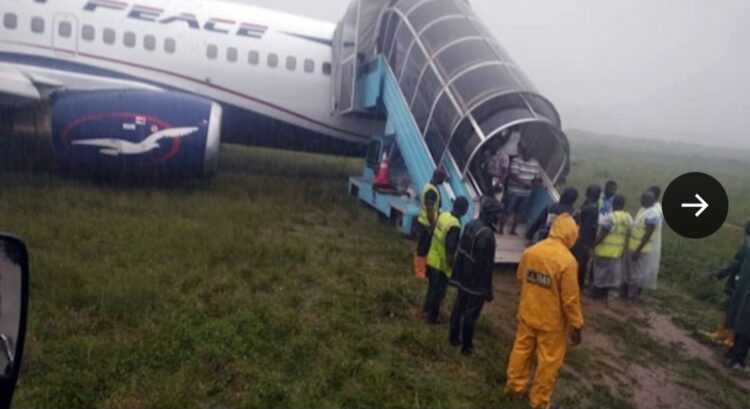 Breaking: How Air Peace Plane Pilot Avoid Crash From Skids Off Runway ...